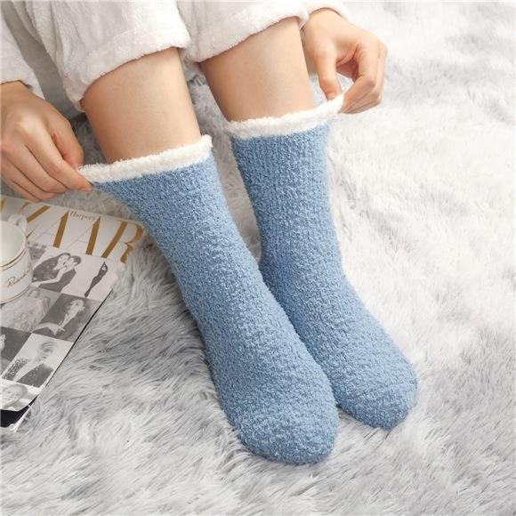 Accessories | Fuzzy Slipper Socks For Women Grip Socks Thick Winter ...
